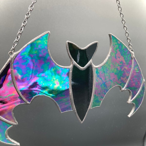 Handmade Stained Glass Devil Homemade Stain Glass Halloween Seasonal ...