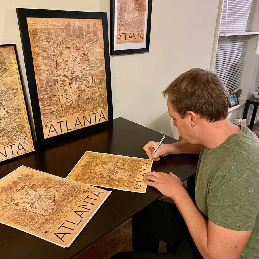 MapsbyEdwardRowan - Etsy