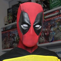 Deadpool 3 Style Halfshell Costume Cosplay Mask With Screen Printed ...