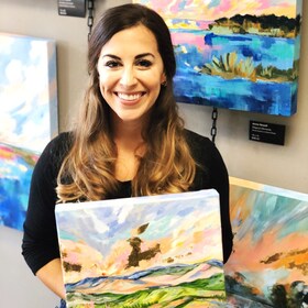 Shop original vibrant mixed media landscapes by AnnieHowellStudio