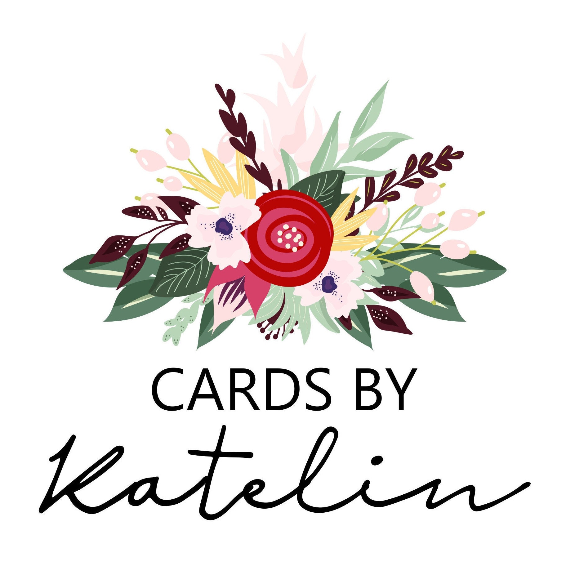 CardsByKatelin - Elegant Custom Printed Cards - Etsy