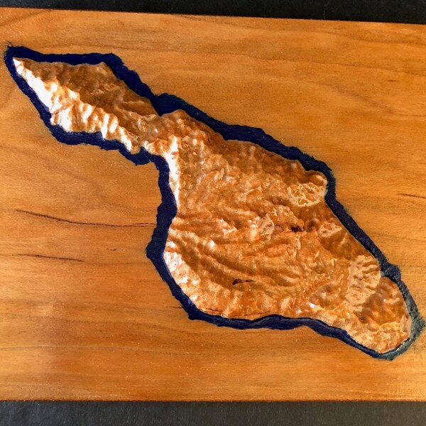 Wooden Relief Map the Big Island - Etsy