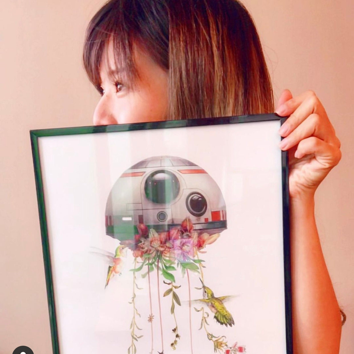 Last Jedi Nursery Art Collage Porgs Mushroom Print Kitchen Art Scifi ...