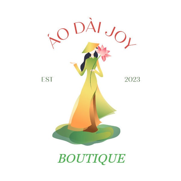 Modernized Ao Dai Lua to Embroidery Villages Pants Included off White ...