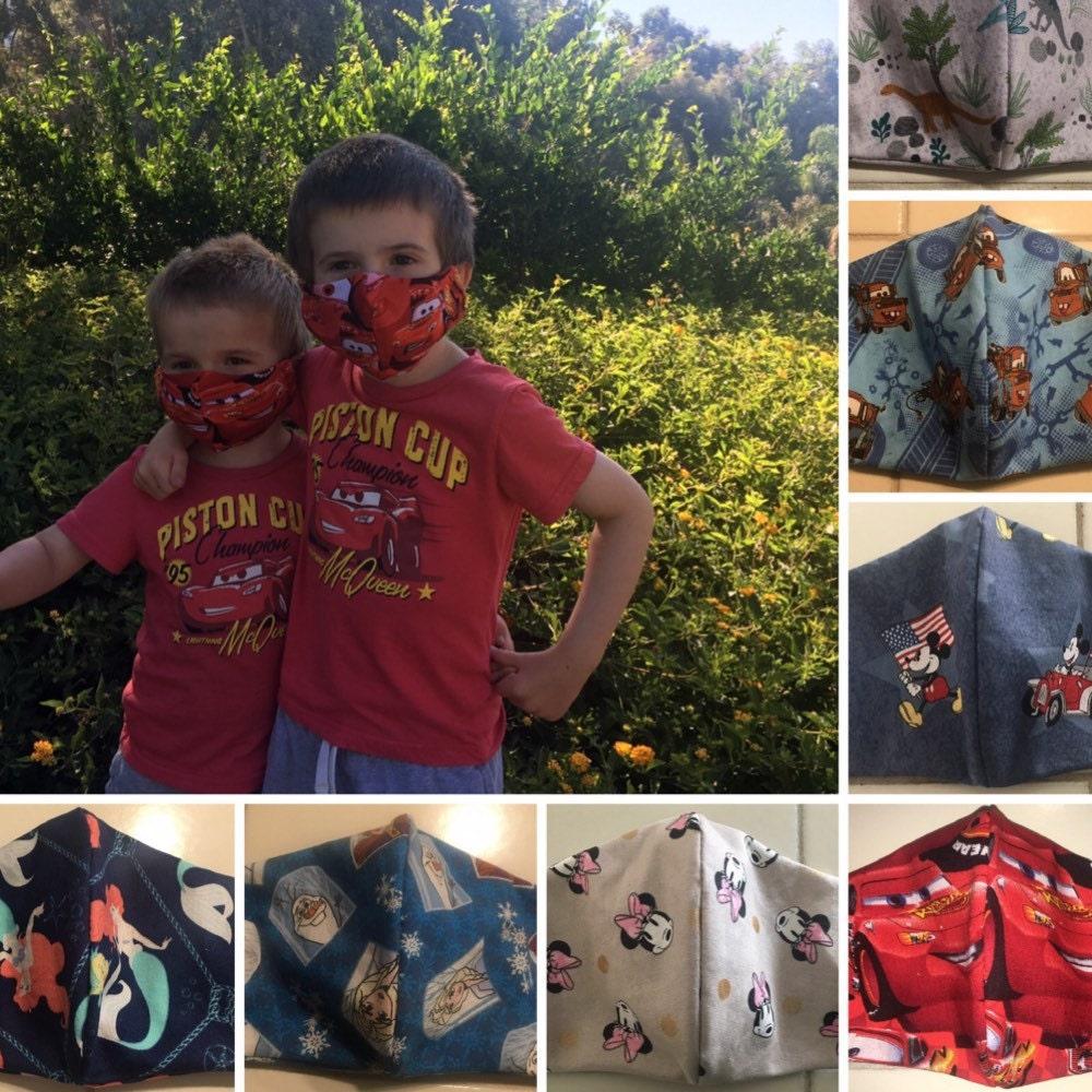 Fun Face Masks for Kids by MelsKidsMasks on Etsy
