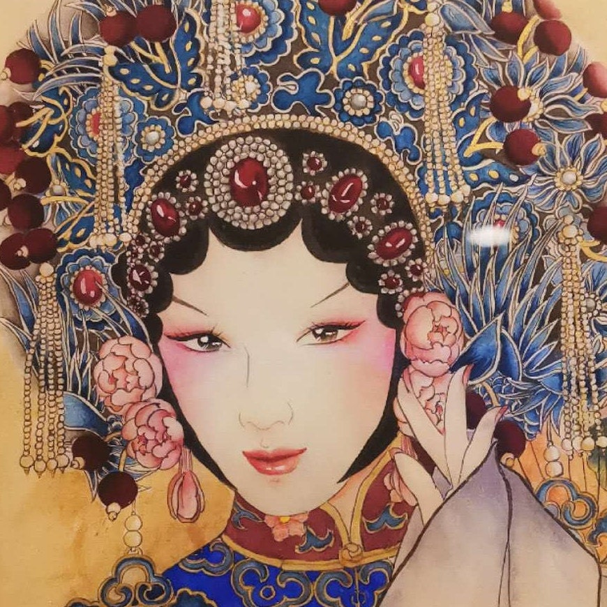 -the Lotus Flower 100% hand painted Large acrylic painting in ...