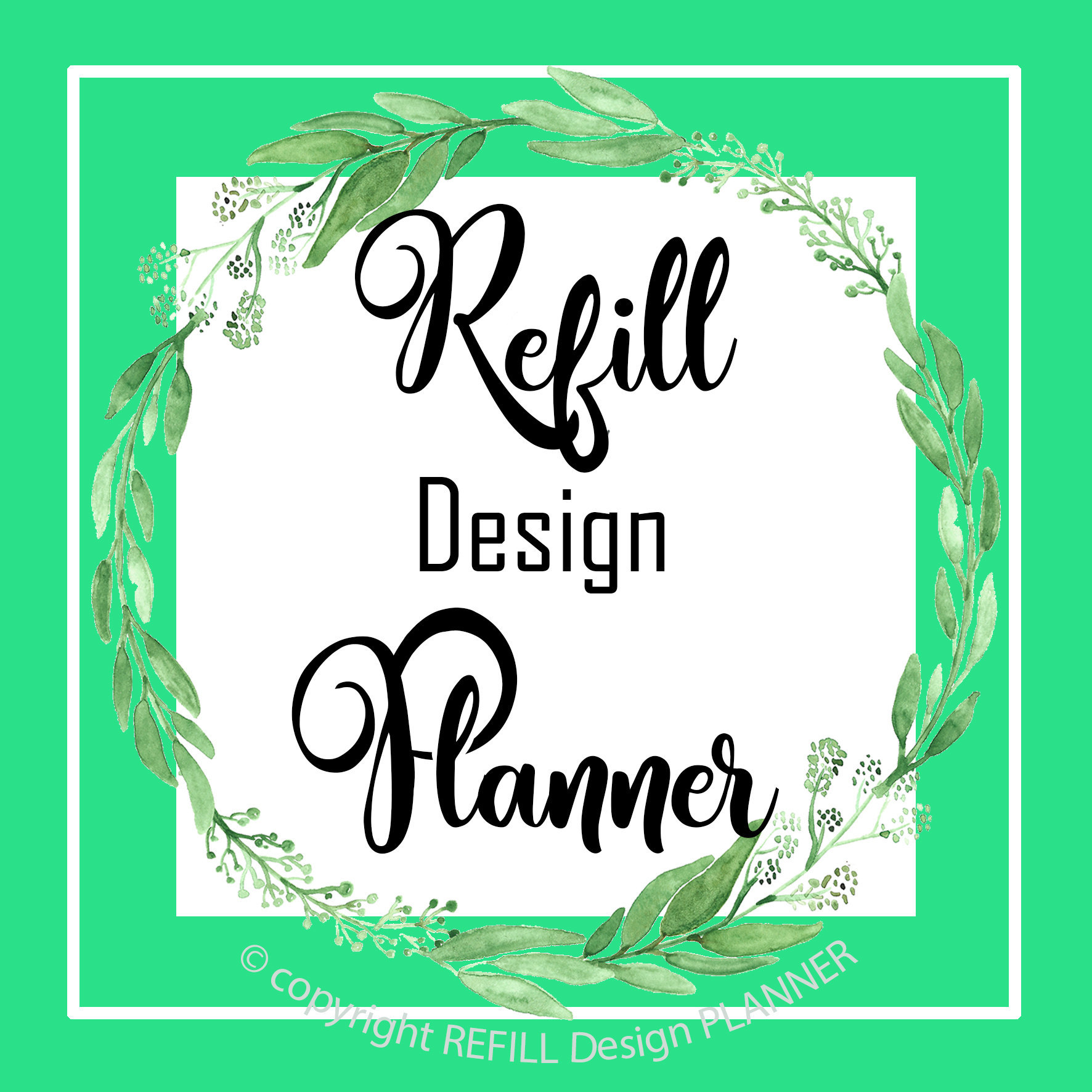 Printable Refill and Stickers for Planners by RefillDesignPlanner