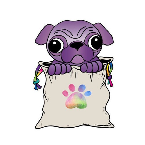 The Purple Pug by thepurplepug on Etsy
