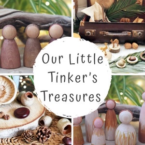 Autumn Trees Peg Doll People, Montessori Gift Ideas, Educational Wooden ...