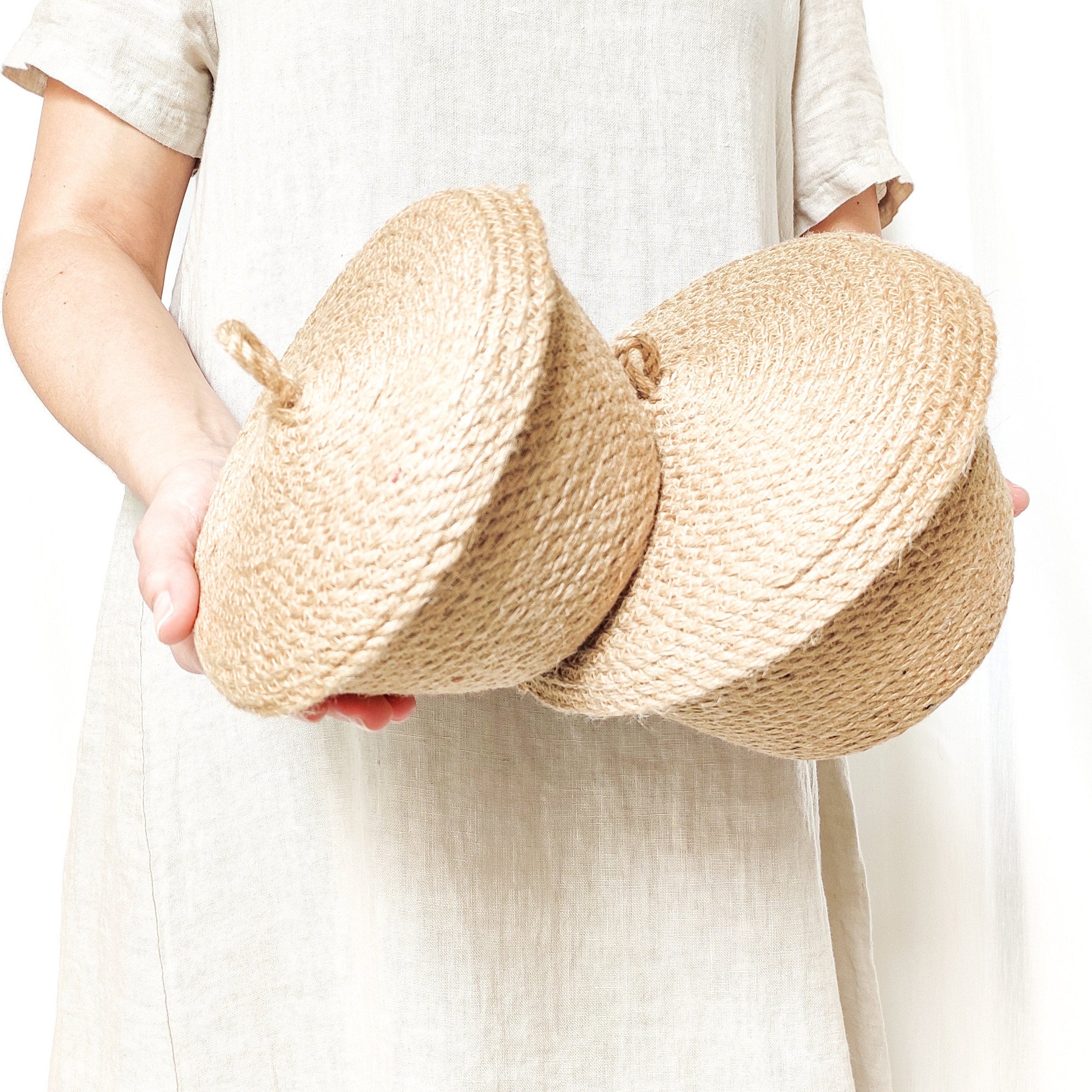 Handmade jute products. Home decor with love by ObersStore on Etsy