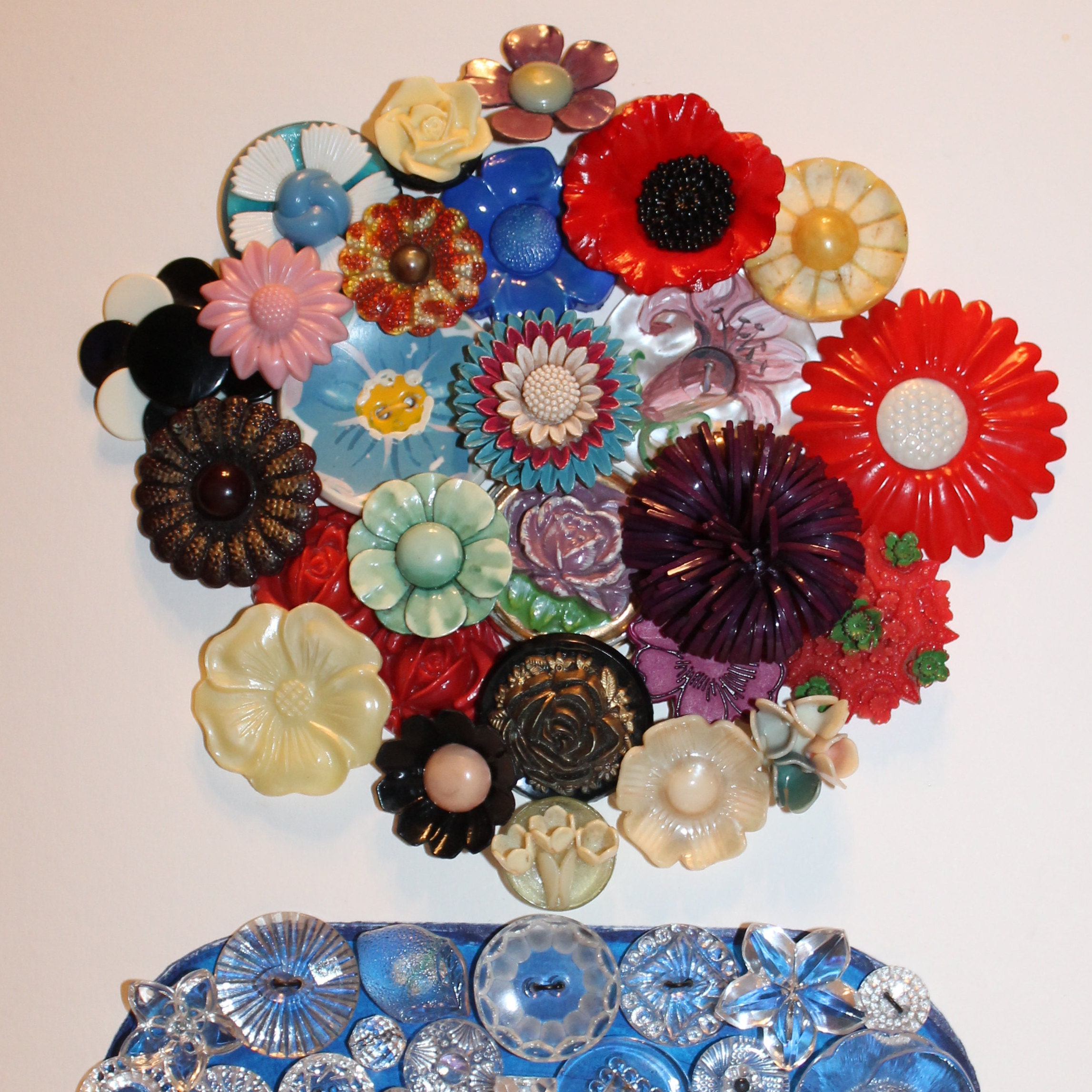 Craft Supplies & Tools Sewing & Fiber Purple Tint Button 11/16 Antique ...