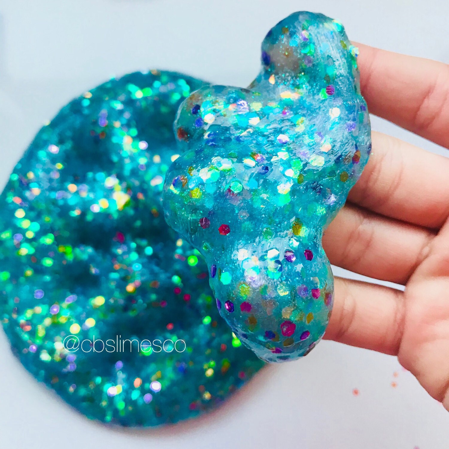 Rainbow Fish Slime Borax-Free Clear Slime Glitter Slime | Etsy