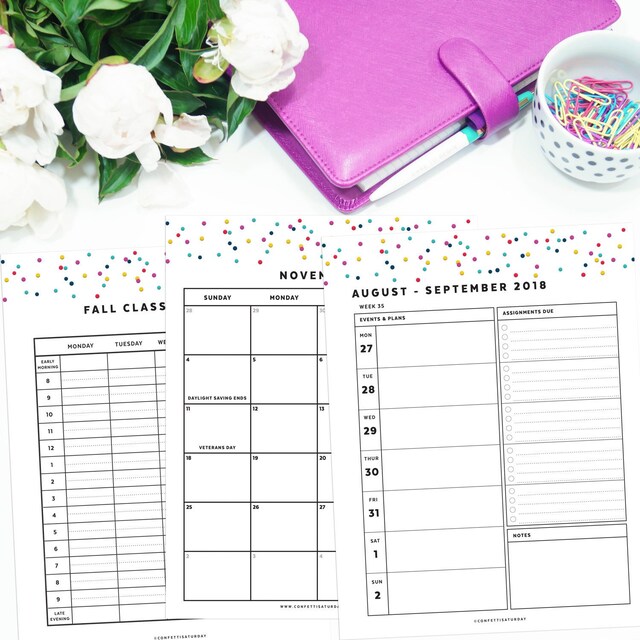 Printable Planners Planner Inserts Planner by ConfettiSaturday
