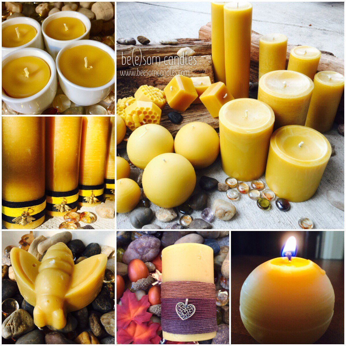 Honey bee candle-vanila scented-100% pure beeswax candle-extra | Etsy