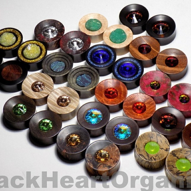 Custom Wood Plugs Stash Keychains & Wooden by BlackHeartOrganics