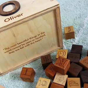 Wooden Toy Crate Personalized Wood Box for Blocks and Toys Handmade ...