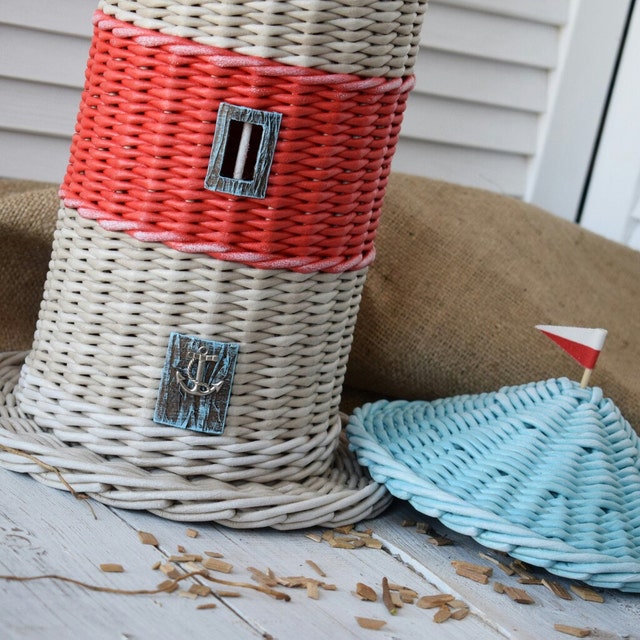 Lighthouse Decor Storage Toilet Paper Lighthouse Figurines Funny Toilet ...