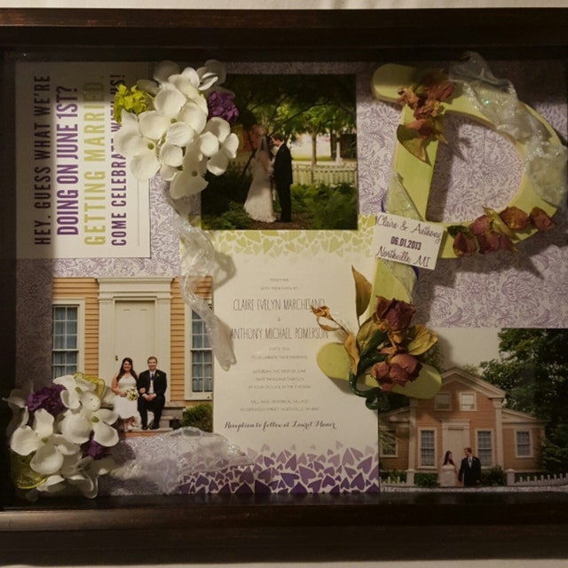 Shadow Box Frame Custom Wedding Invitation Keepsake - Etsy