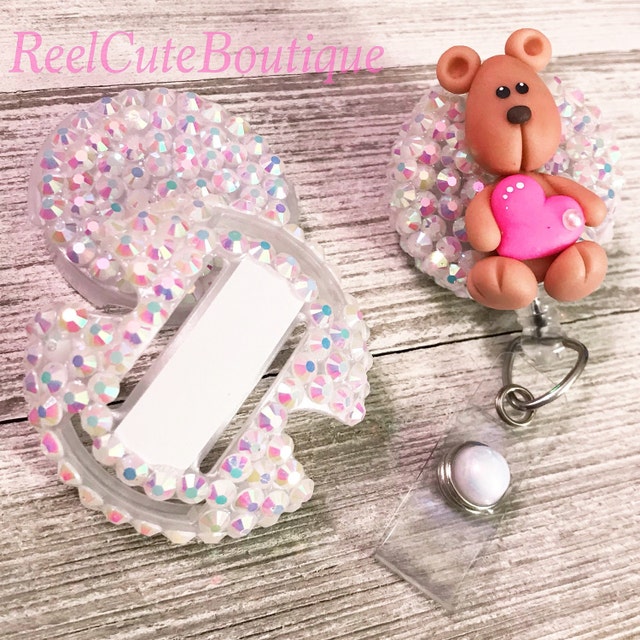 Bedazzled Badge Holders that are Unique by ReelCuteBoutique