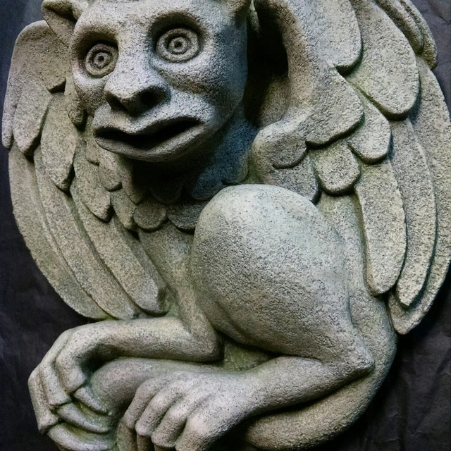 Gargoyles Green Man cast stone Sculpture by CastShadows on Etsy