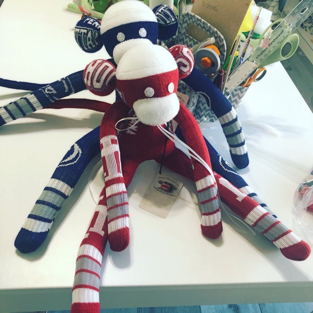 Handmade Sock Monkeys Keychains & Accessories by MissysMonkeys