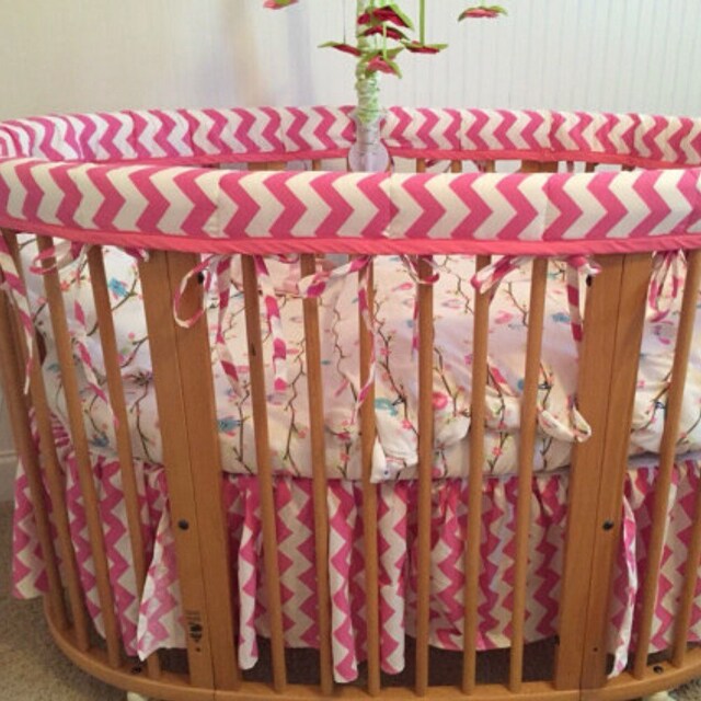 Oval Round or corner crib bedding bassinet sheets by Martikashop