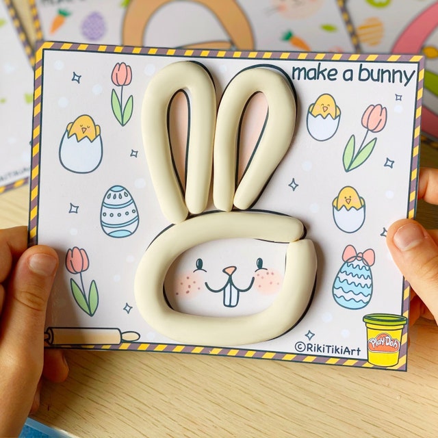 Easter Play Dough Mats Toddler Activities Visual Play Doh - Etsy