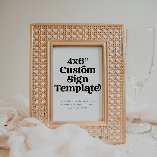 Editable Custom Sign, Printable Signs, Retro Sign Editable Printable ...