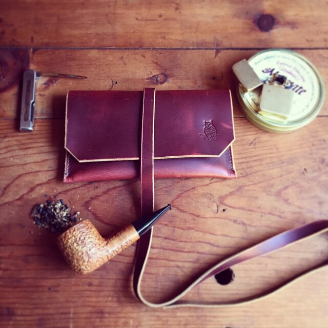 Leather Pipe Pouch Pipe Roll Tobacco Pouches by SorringowlandSons