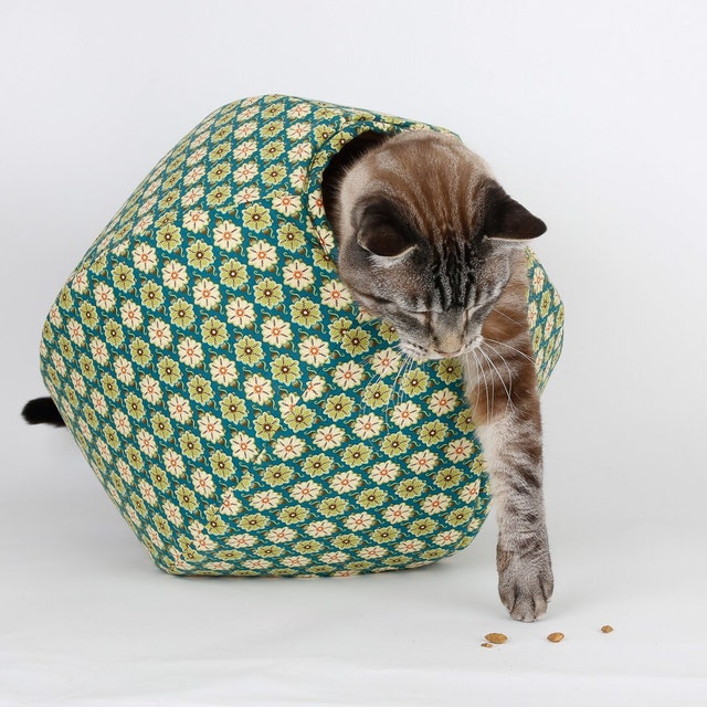 The Cat Ball® is a modern cat bed with two openings by TheCatBall