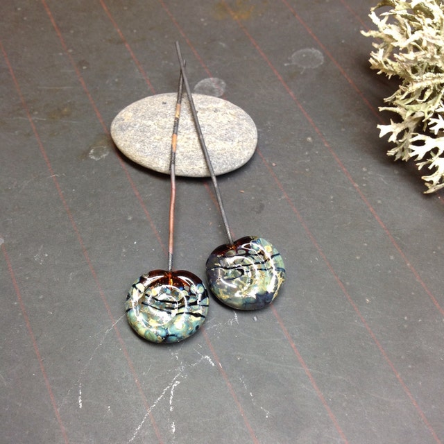 Handmade lampwork beads glass art and design by FrauPerlich