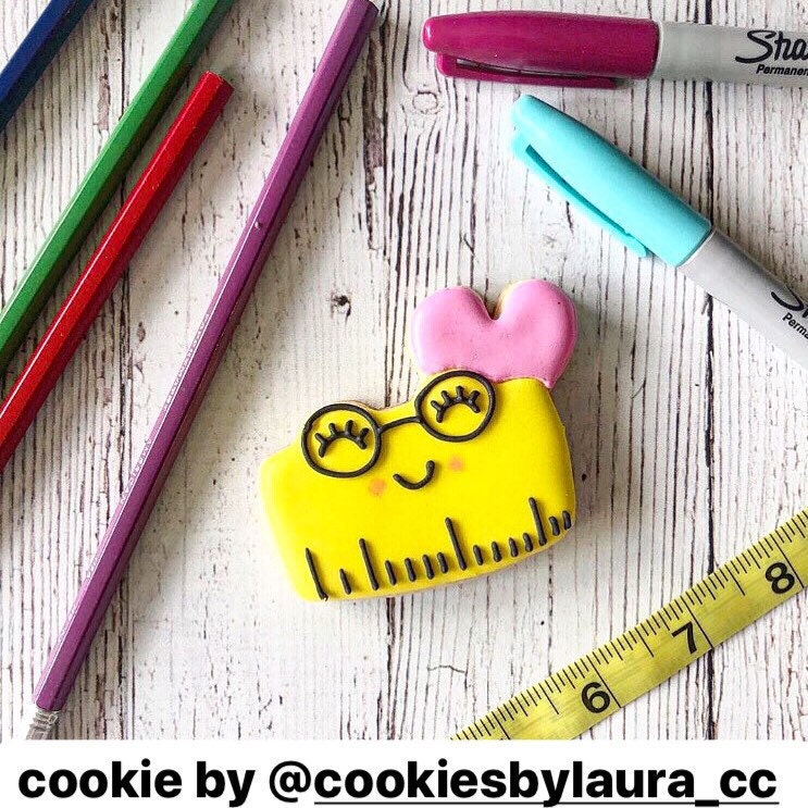 Ruler Cookie Cutter School Cookie Cutters Fondant Cutters | Etsy