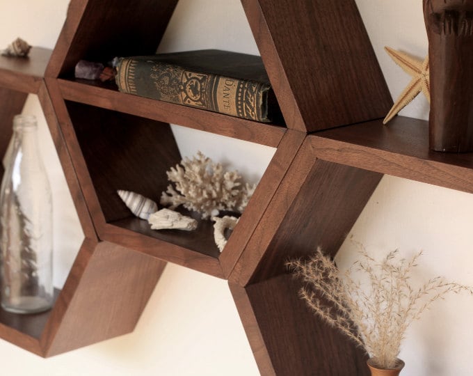 Honeycomb Shelves and Modern Storage Solutions by HaaseHandcraft