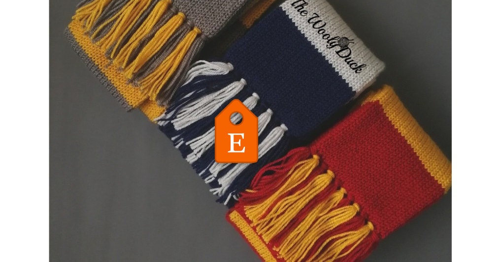 Magical Harry Potter Inspired House Colour Scarf - Etsy