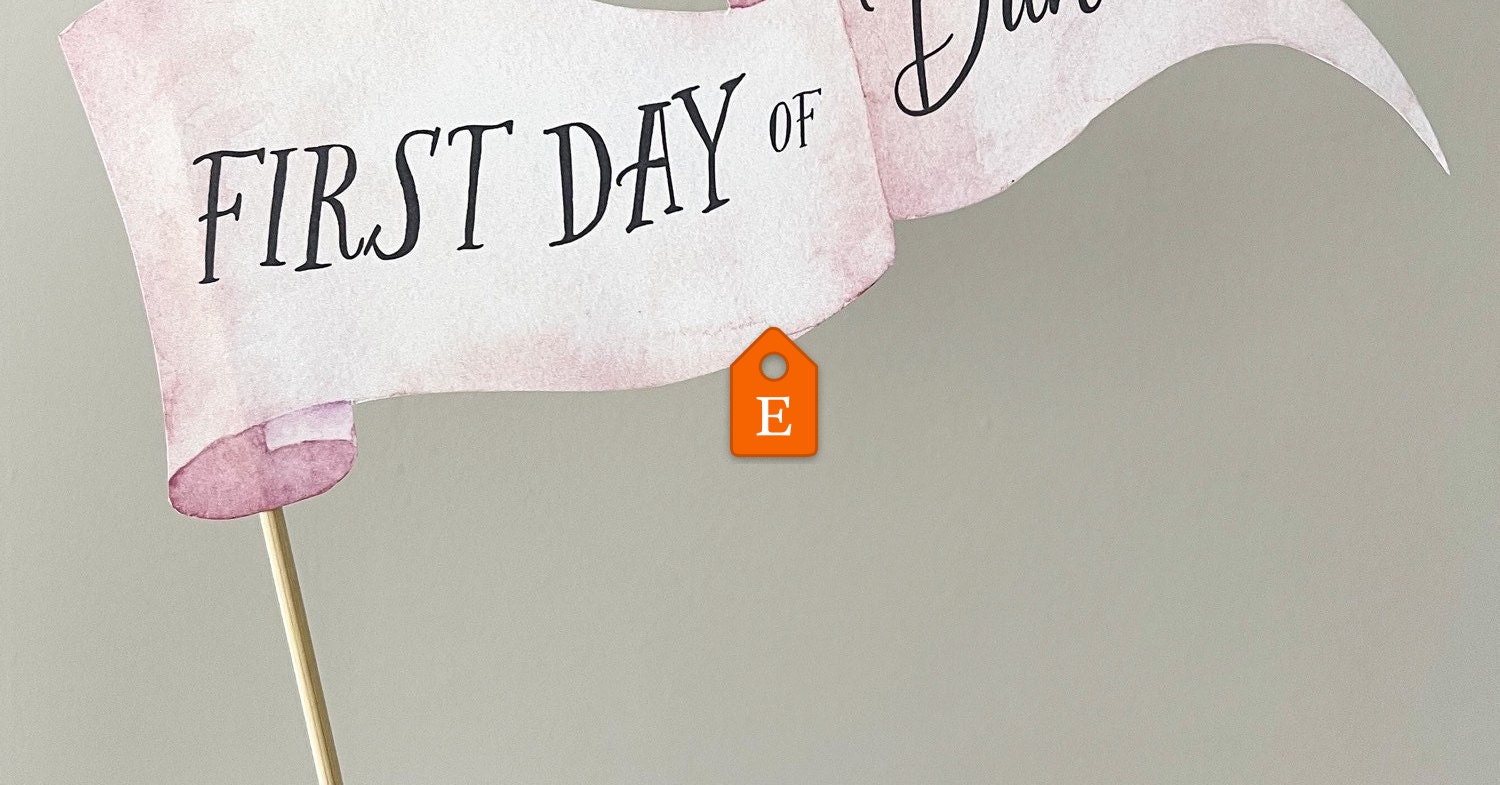 FIRST DAY OF Dance Printable First Day of Ballet Ballerina - Etsy