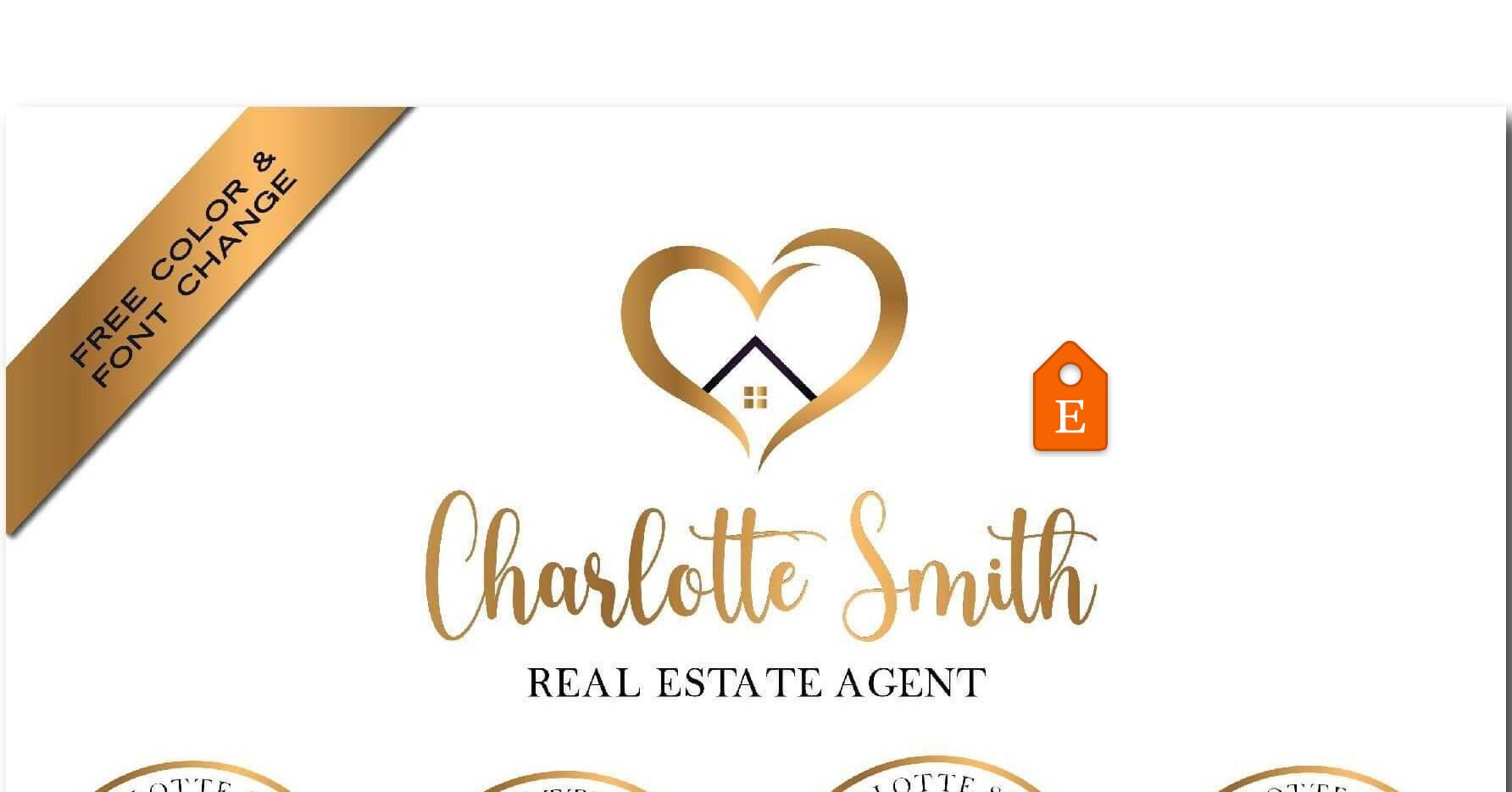 Real Estate HEART LOGO Design Real Estate Logo Signature Logo Realtor ...