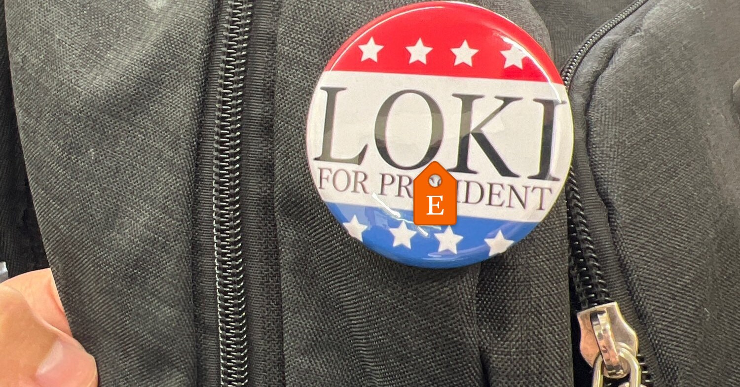 Loki for President Loki Replica Badge 44mm metal & - Etsy UK