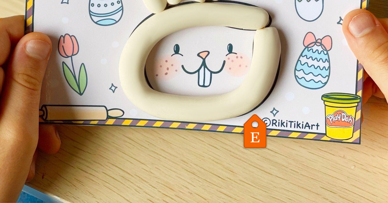 Easter Play Dough Mats Toddler Activities Visual Play Doh - Etsy