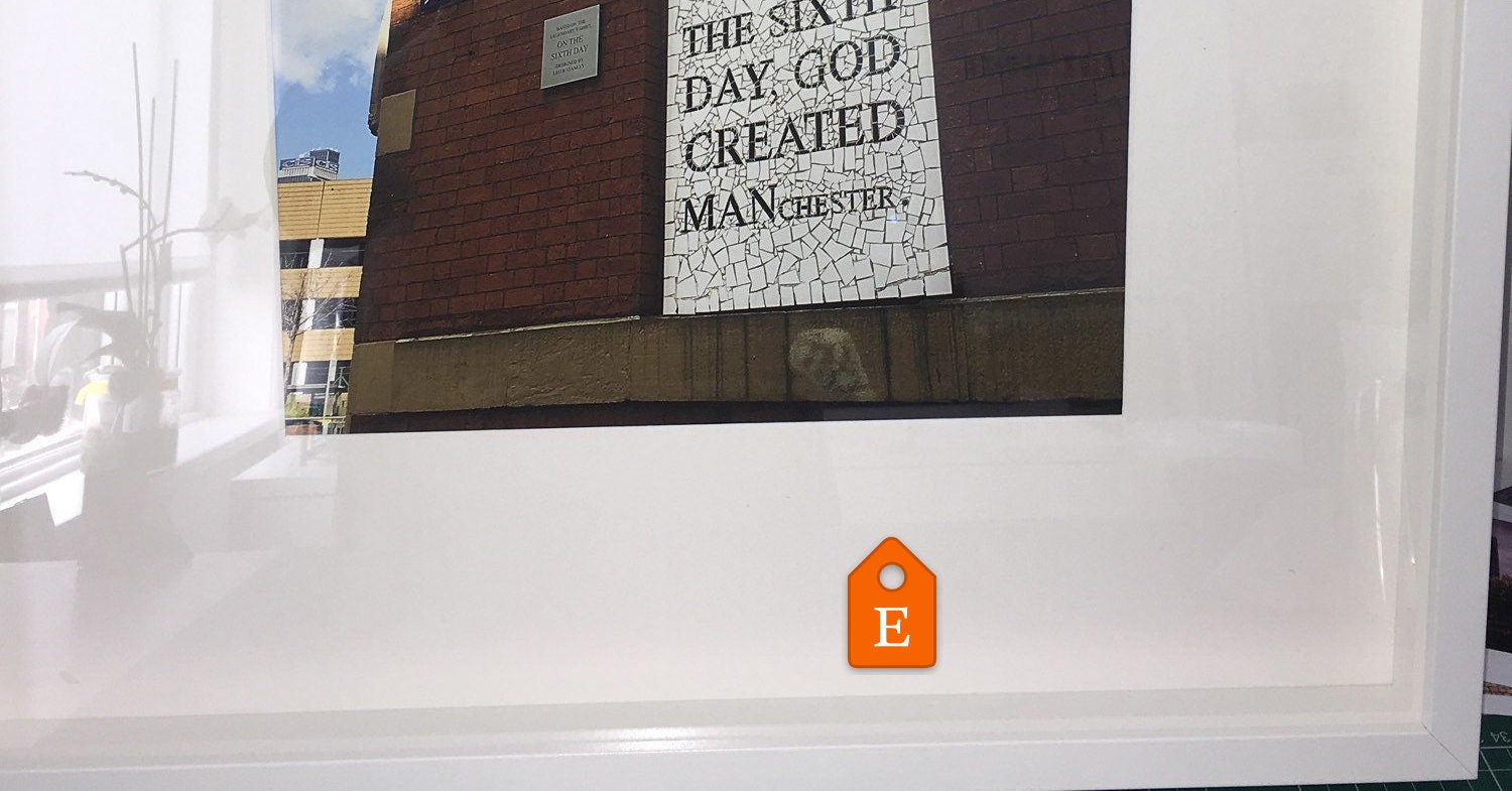 God Created Manchester/on the Sixth Day/framed Print/micro - Etsy UK
