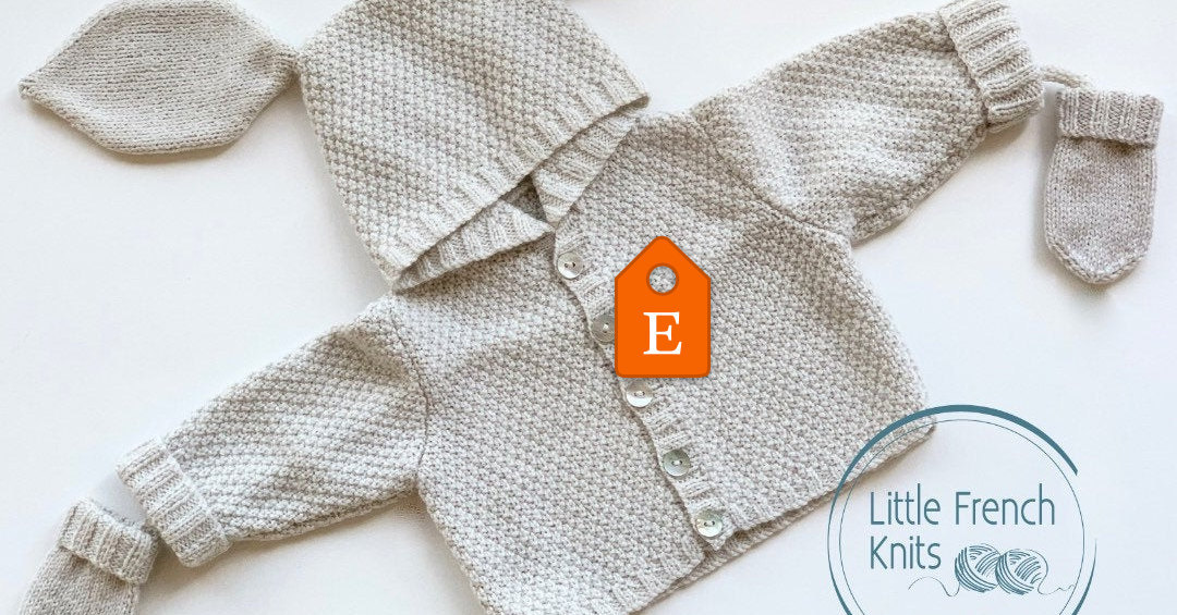 Knitting Pattern Baby Wool Coat Instructions in English PDF Sizes ...