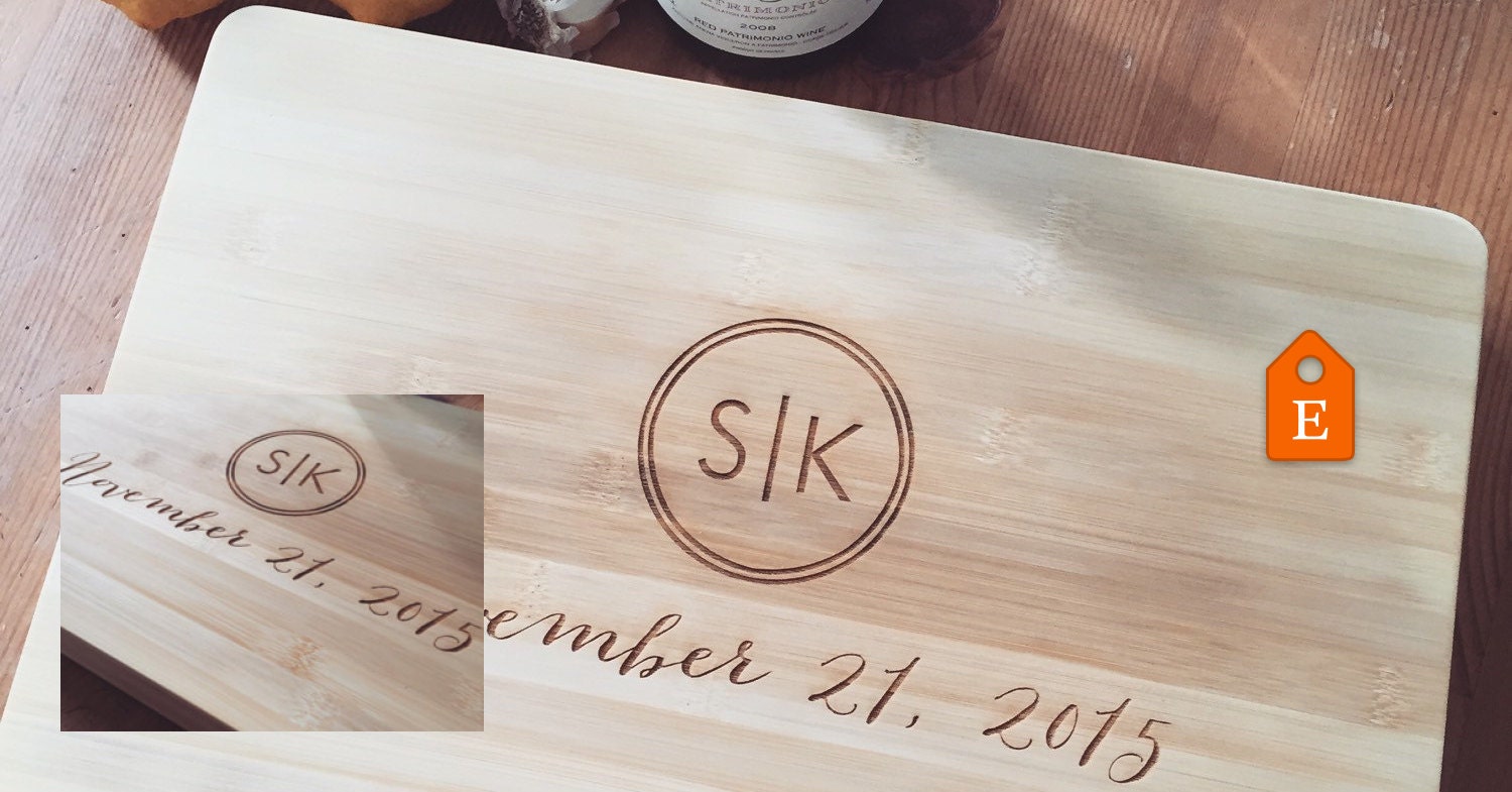 Custom Chopping Block, Personalized Engraved Cutting Board, Monogrammed ...