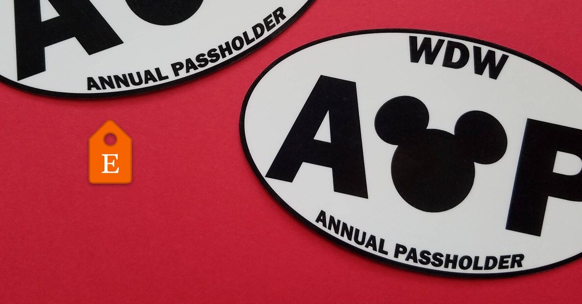 Annual Passholder Bumper Sticker or Car Magnet Walt Disney World or ...
