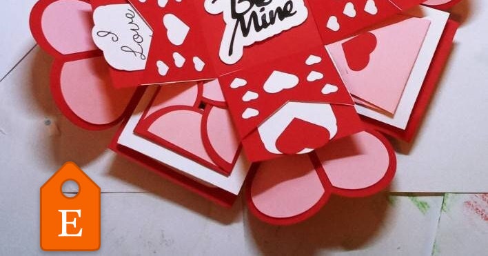 SVG Exploding Box Explosion Heart Cardvalentine's Day - Etsy