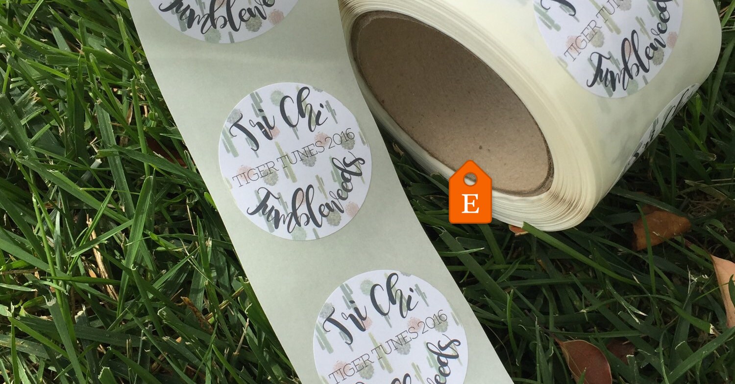 500 Custom Labels, Custom Stickers,logo Stickers,500 Labels-1000 Round ...