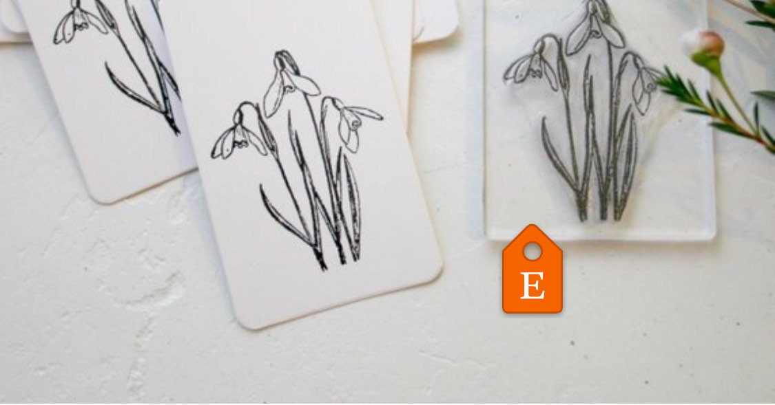 Snowdrop Clear Rubber Stamp Snowdrop Stamp Snowdrop Wild | Etsy