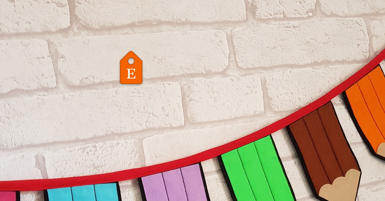 Pencil Bunting for Childrenplayroom Decorationnursery - Etsy