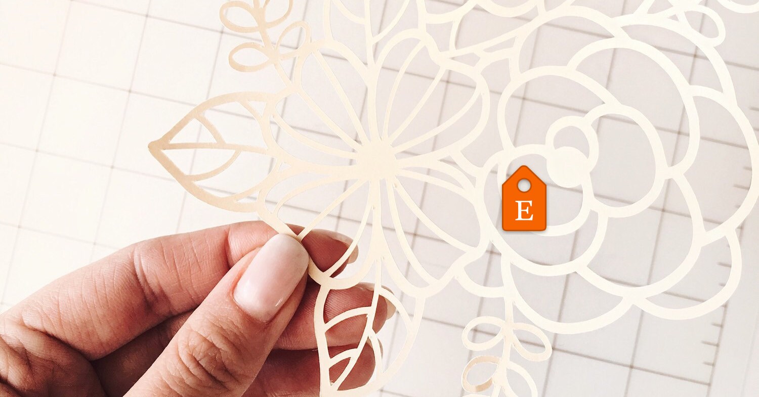 Floral Digital Cut File svg Dxf Png for Use With - Etsy