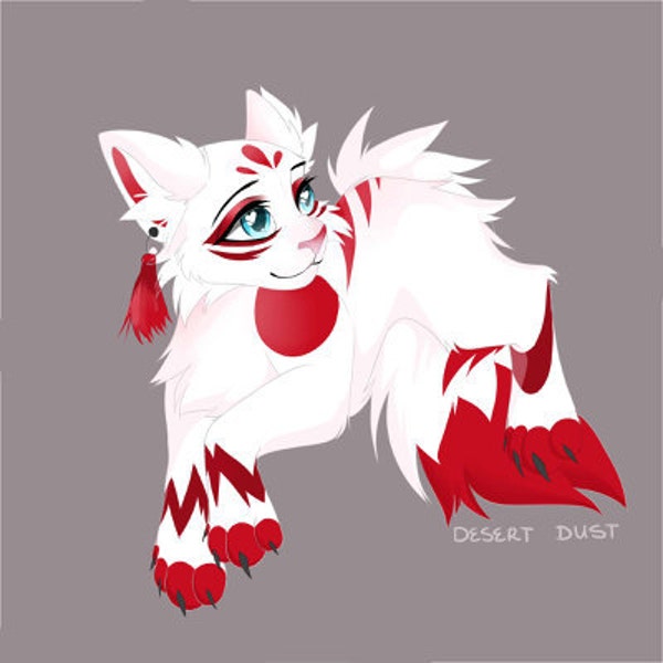 Husky Tail Pattern PDF DOWNLOAD - Etsy