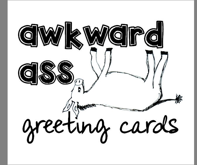 AwkwardAssGreetings - Etsy