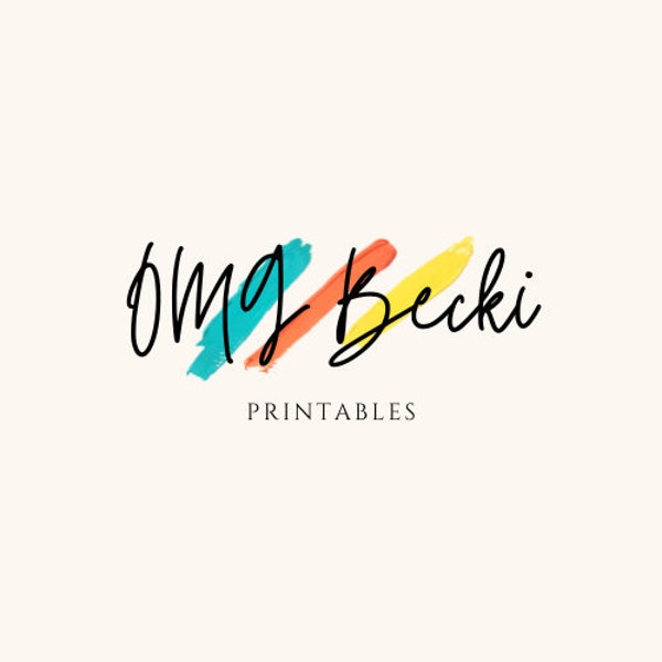 OMGBeckiPrintables - Etsy